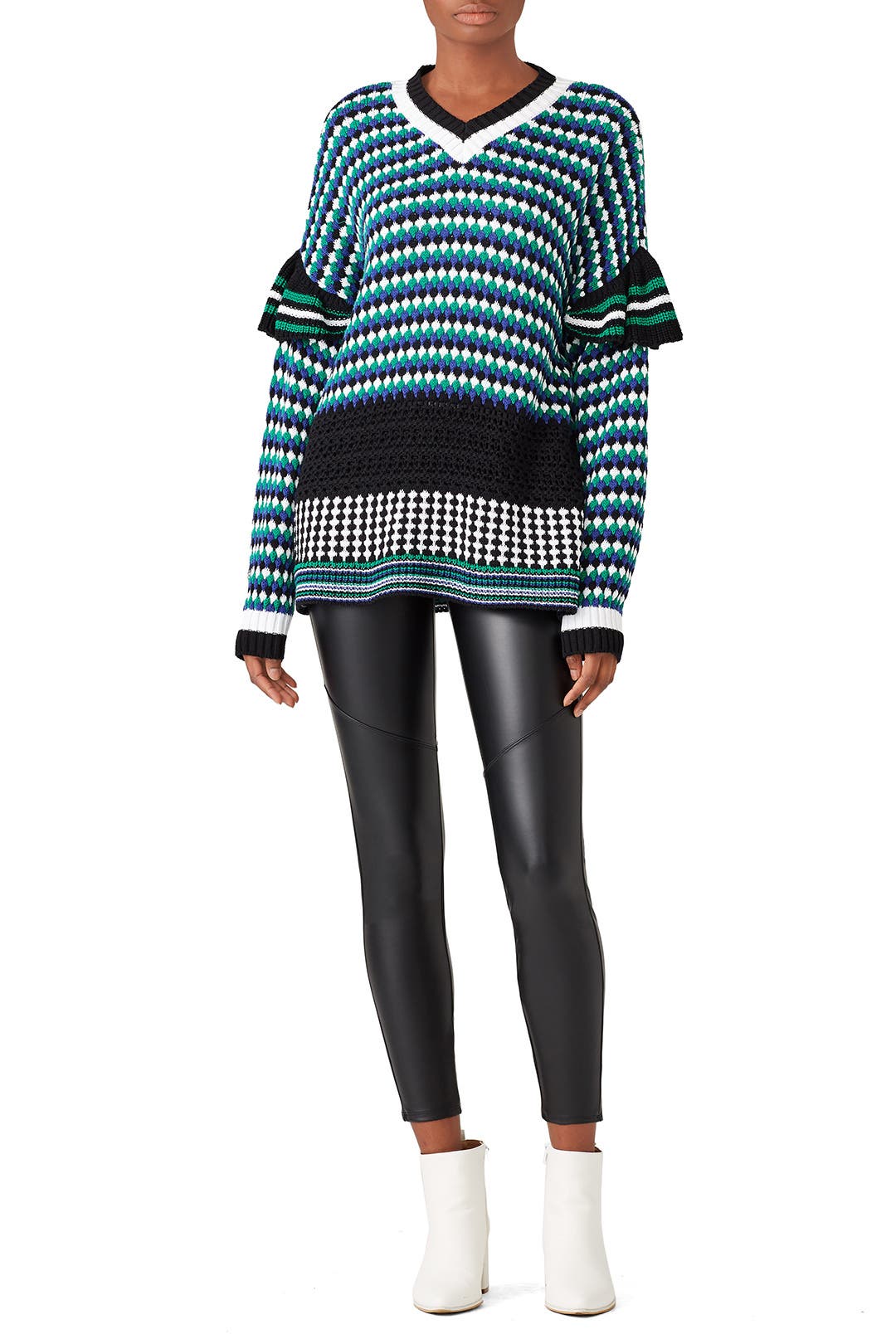 Retro Checkered Sweater by MSGM | Rent the Runway
