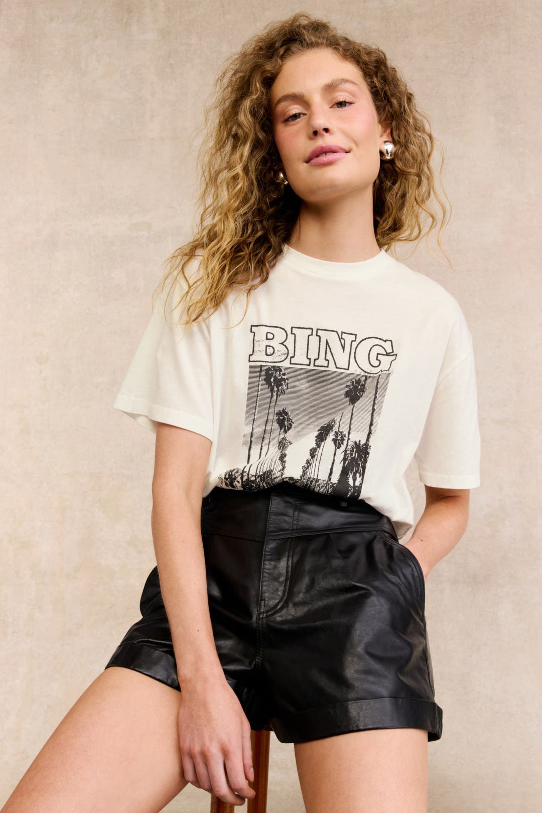 Louis Bing Tour Tee by Anine Bing | Rent the Runway
