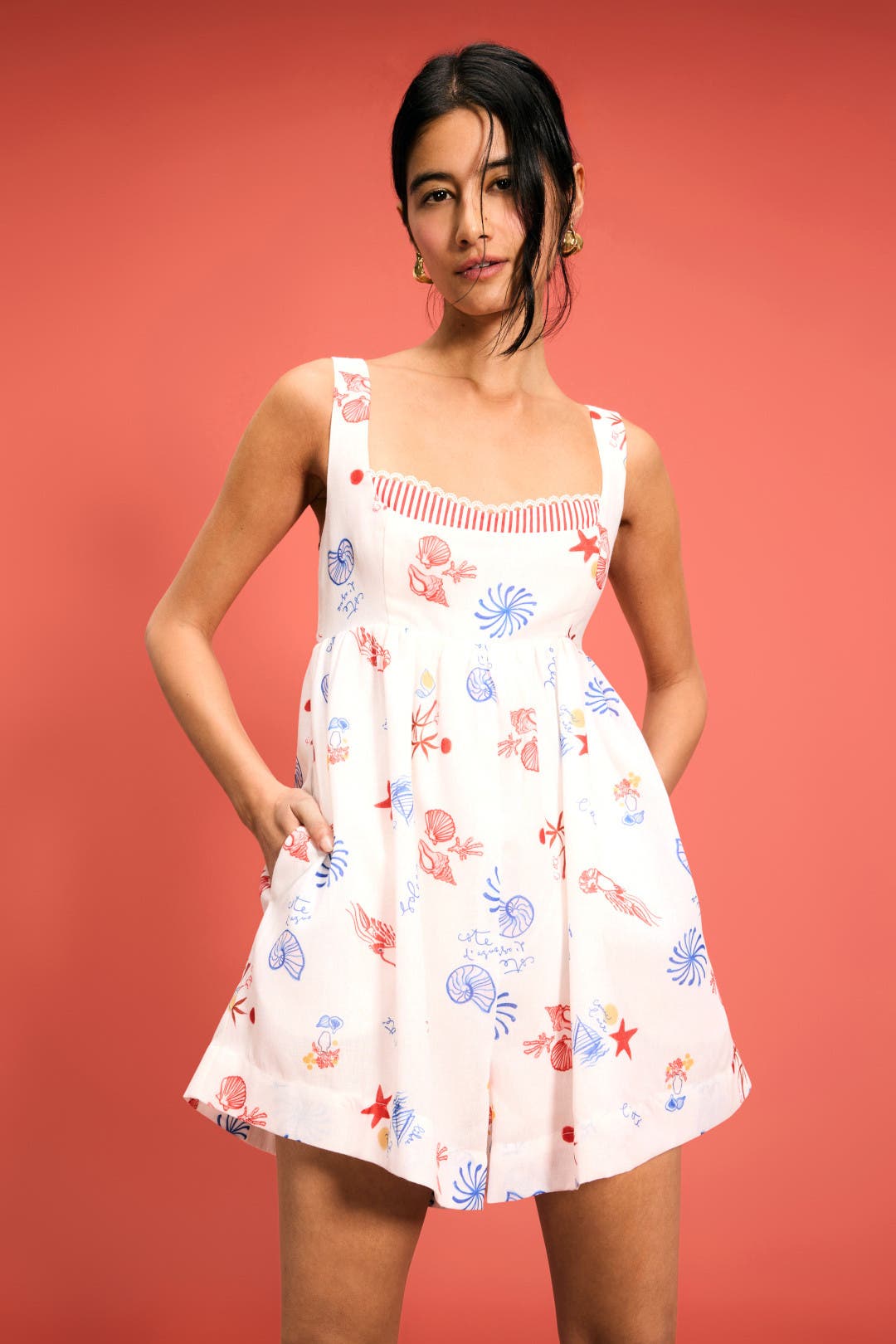 Reeta Romper by Line + Dot | Rent the Runway