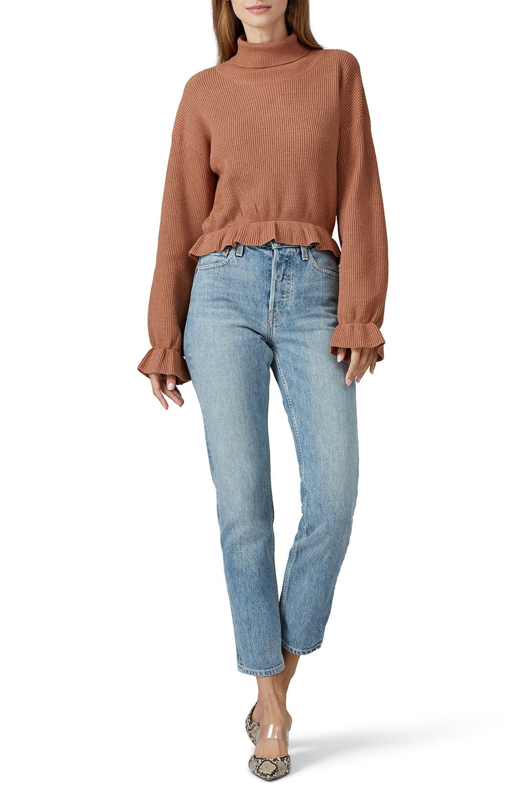 All My Friends Frill Sweater by MINKPINK | Rent the Runway