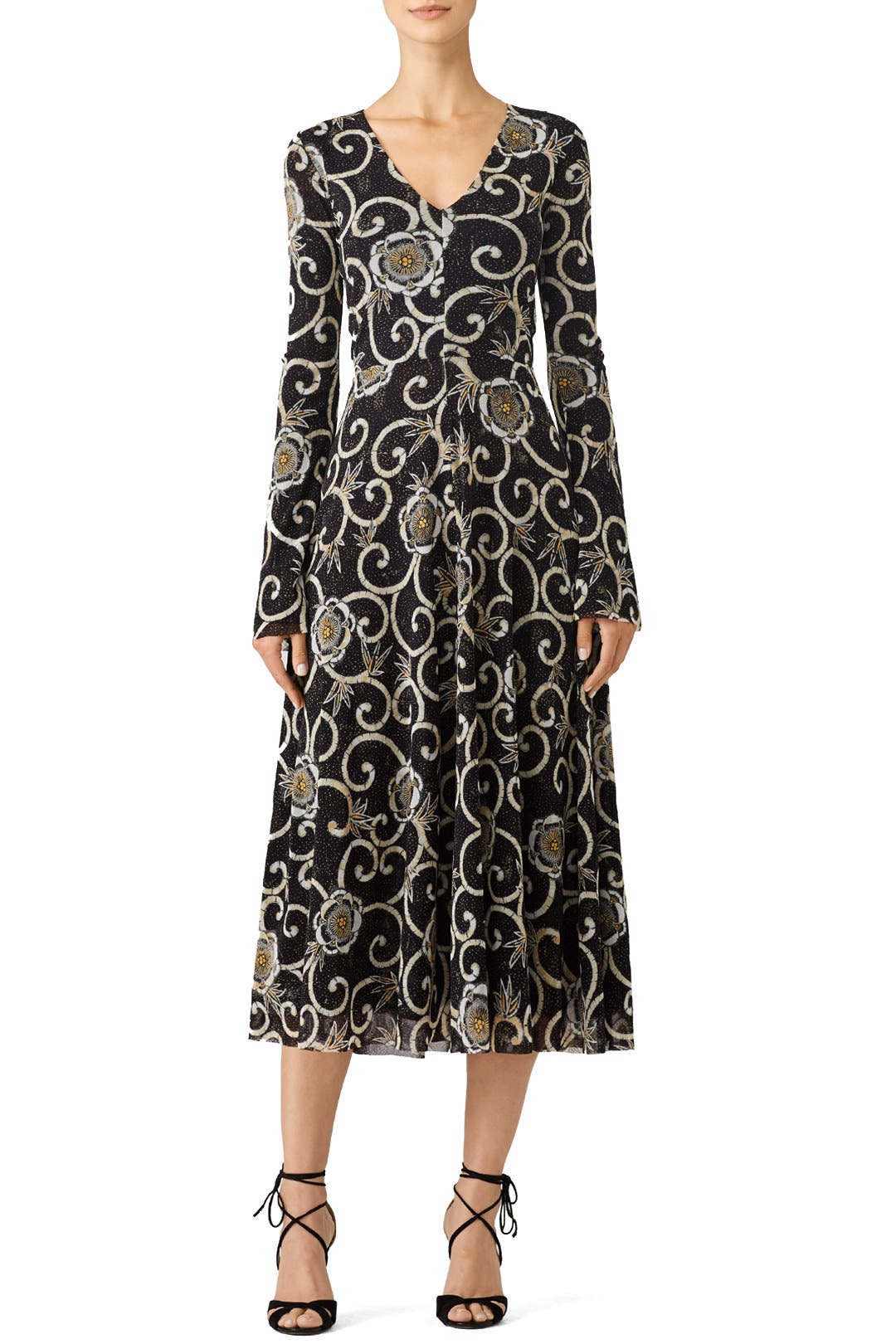 Scroll Floral Dress by Fuzzi | Rent the Runway