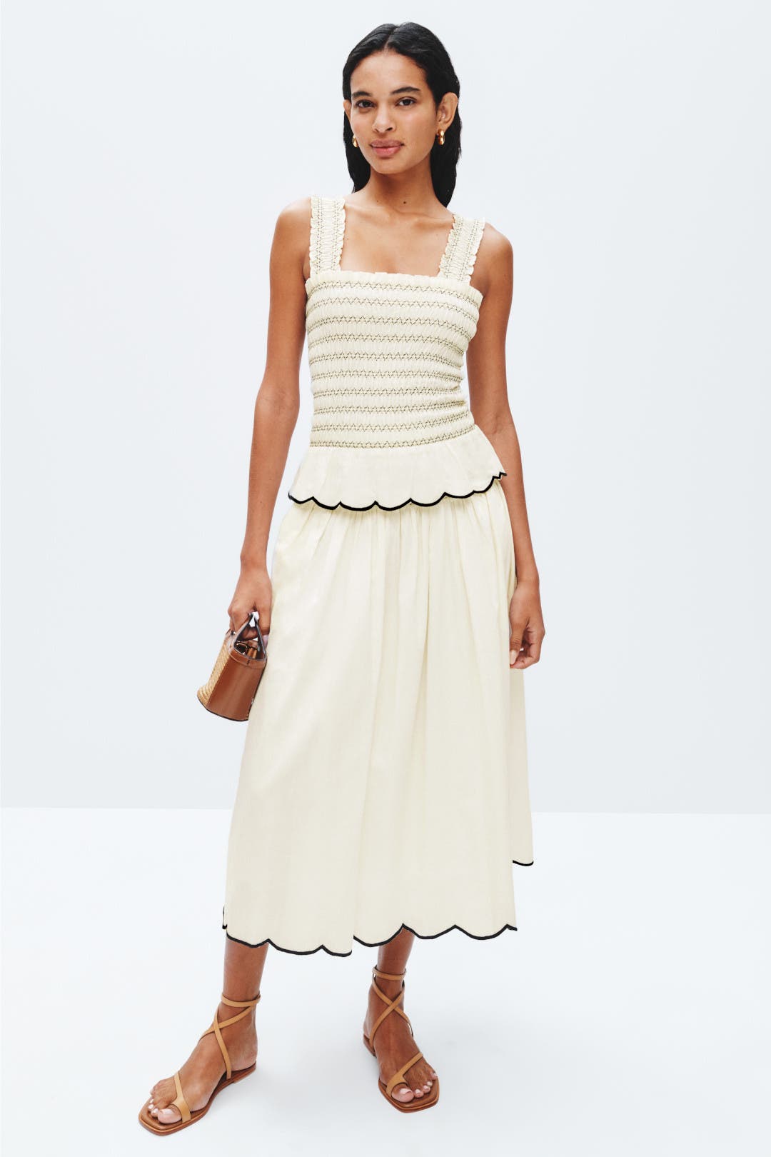 Elliot Smocked Tank Top by Fifteen Twenty | Rent the Runway