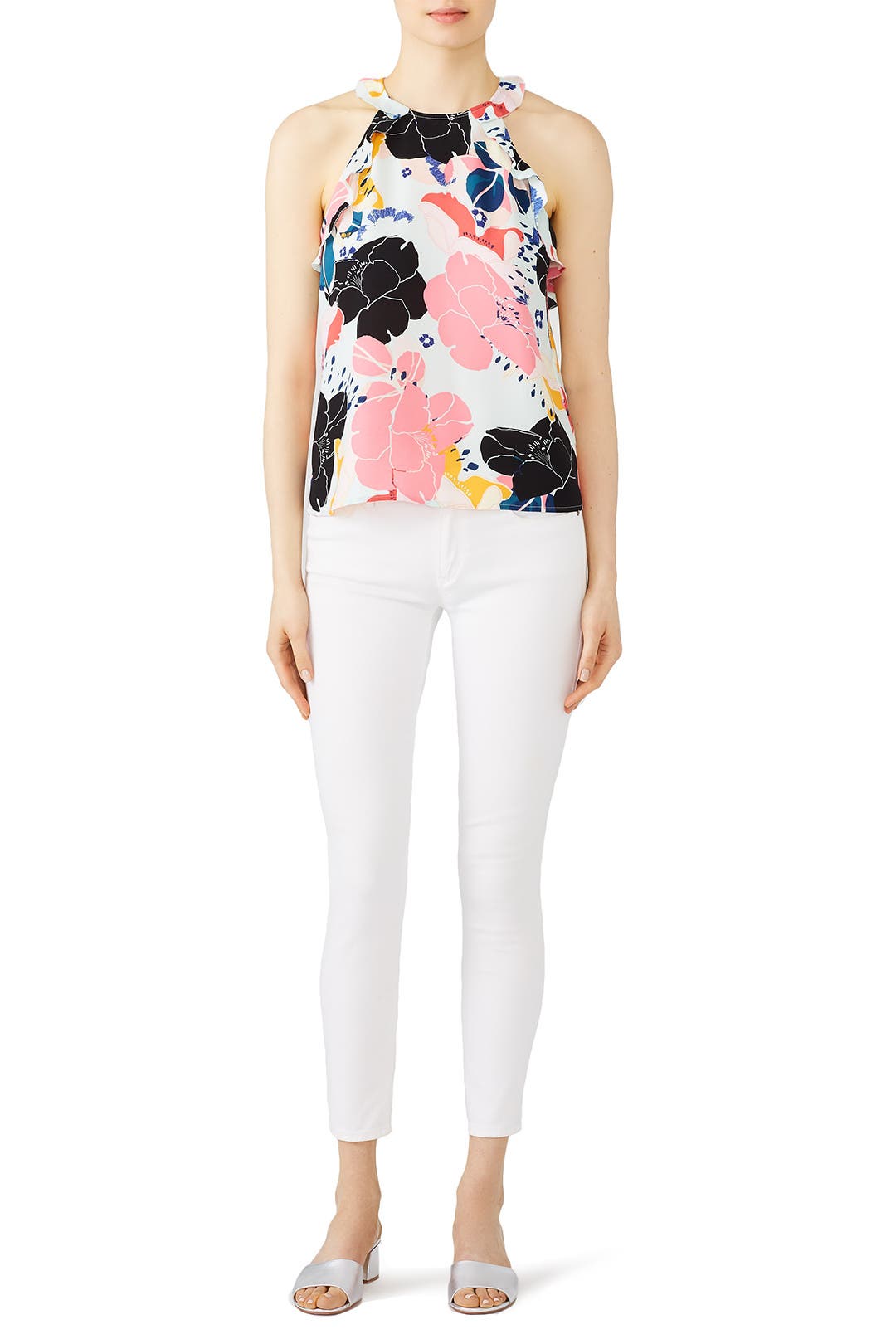 Senna Ruffle Tank by Cooper & Ella | Rent the Runway