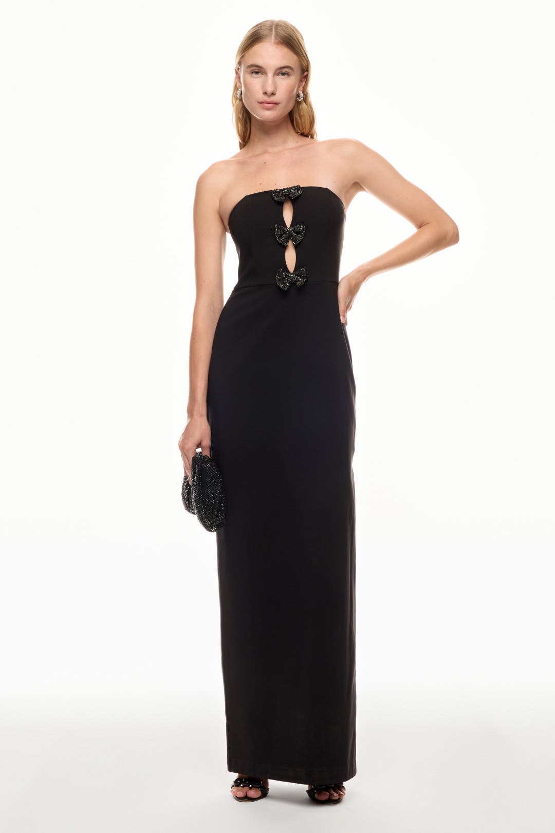Stretch Crepe Column Gown by Liv Foster | Rent the Runway