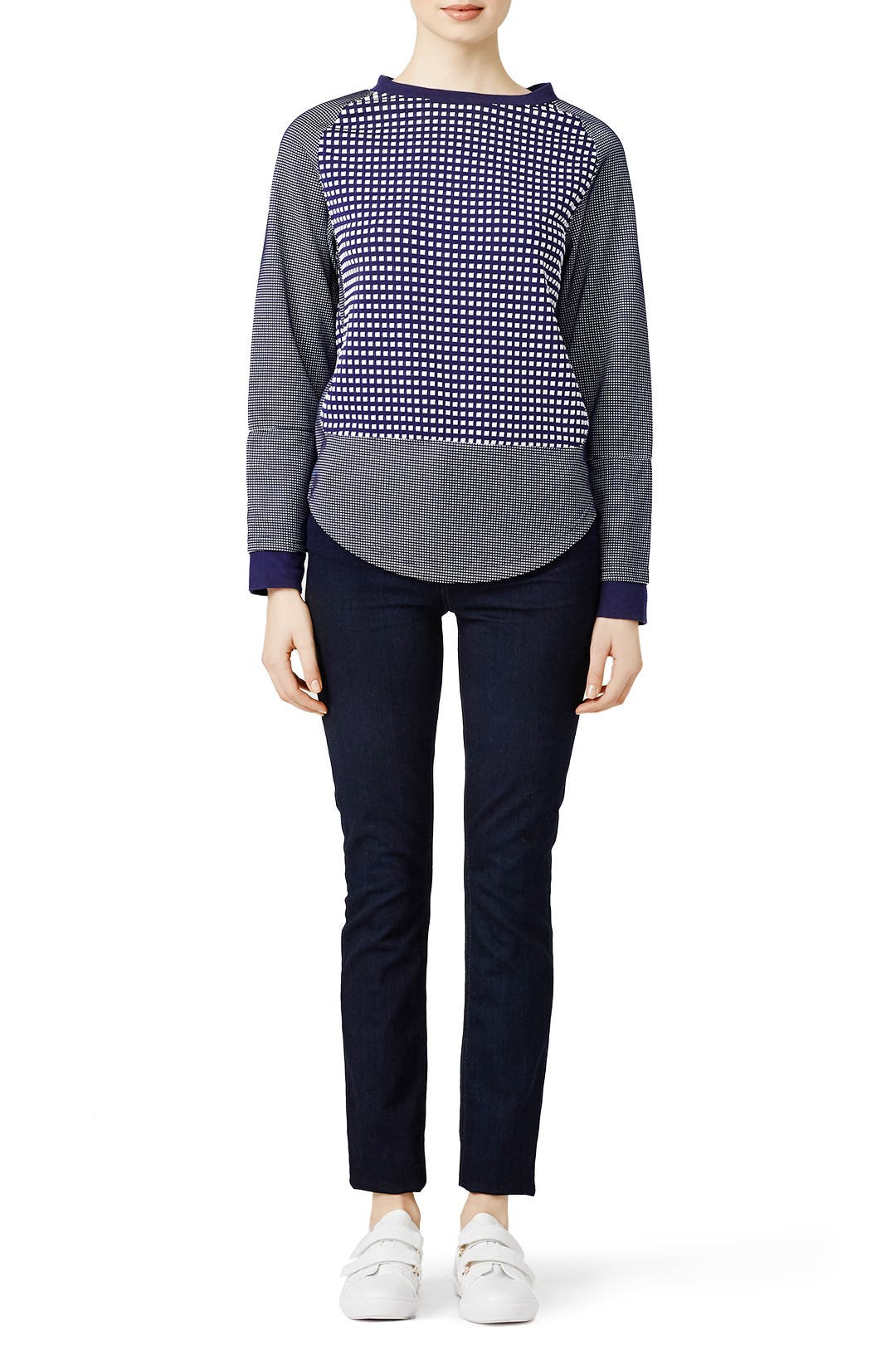 Mixed Check Top by Opening Ceremony | Rent the Runway