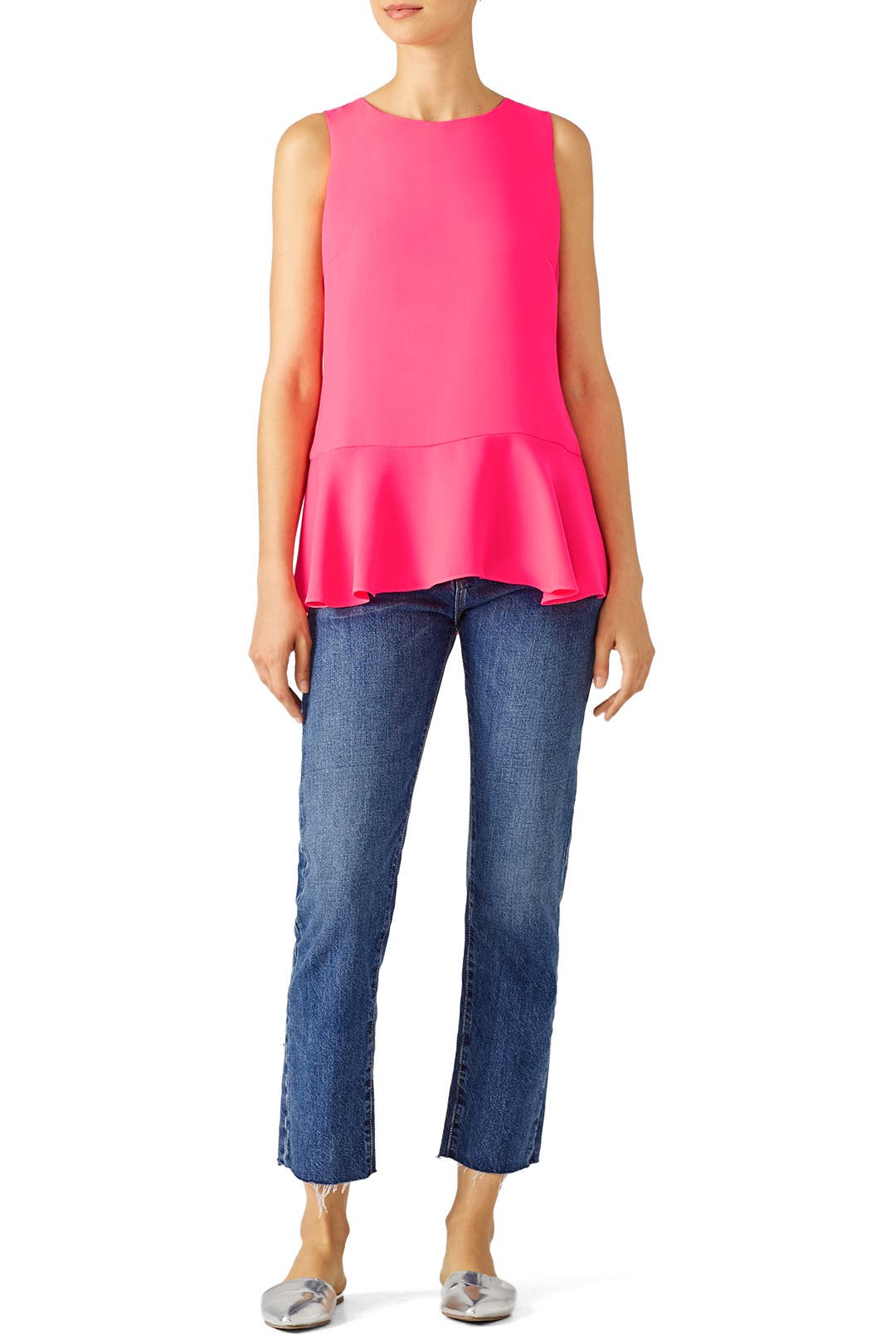 Ruffled Hot Pink Top by Sail to Sable | Rent the Runway