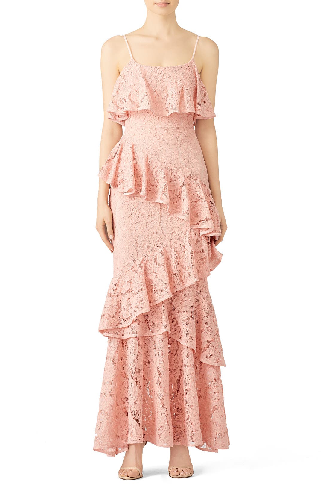 Hushed Dove Lace Gown by Cooper Street | Rent the Runway