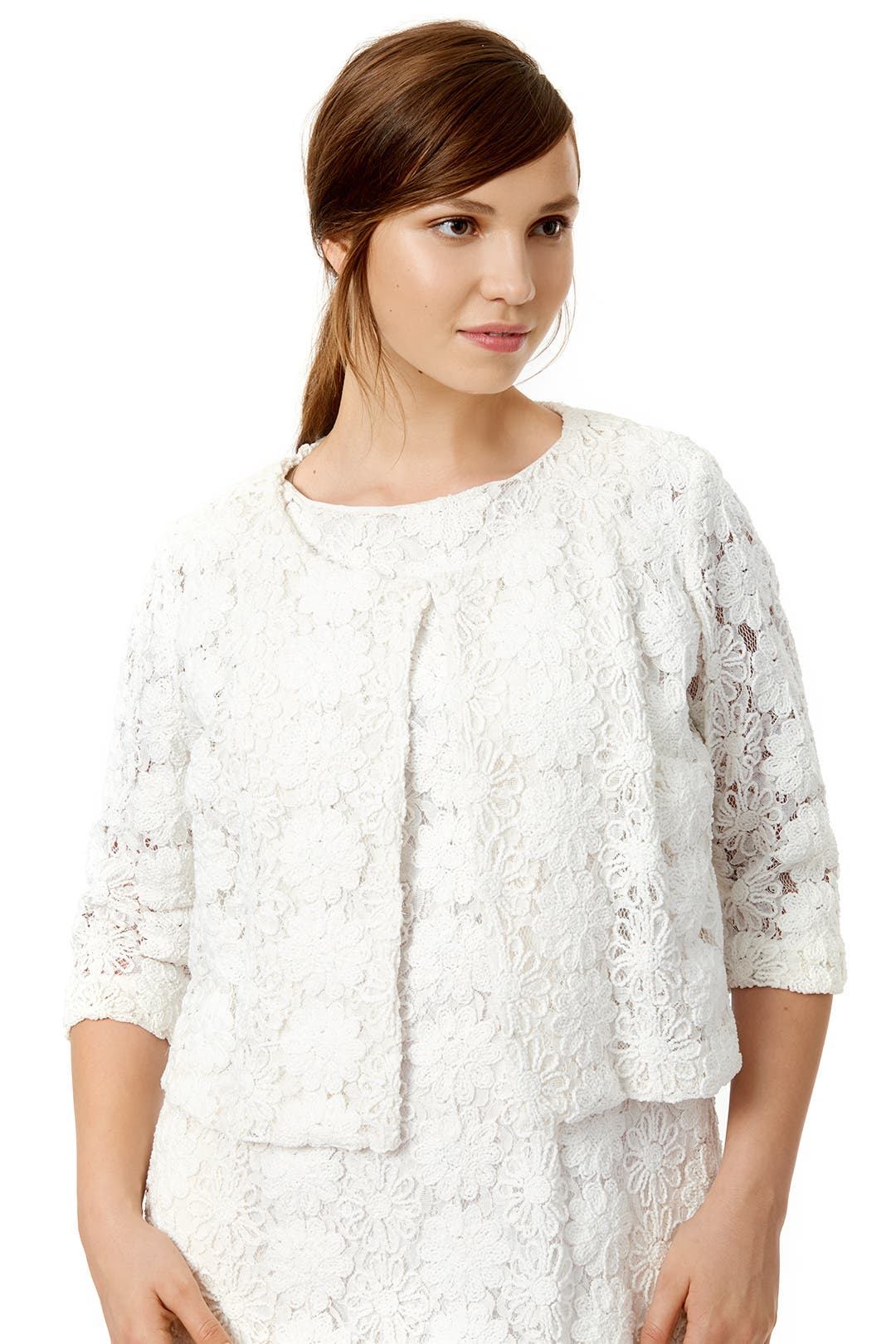 White Pixie Jacket by Marina Rinaldi | Rent the Runway