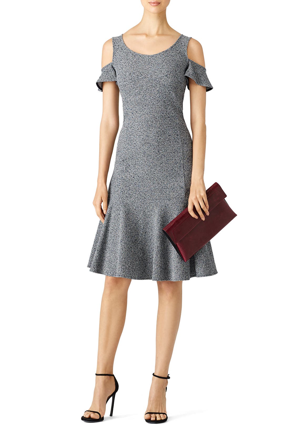 Grey Open Shoulder Dress by DEREK LAM | Rent the Runway