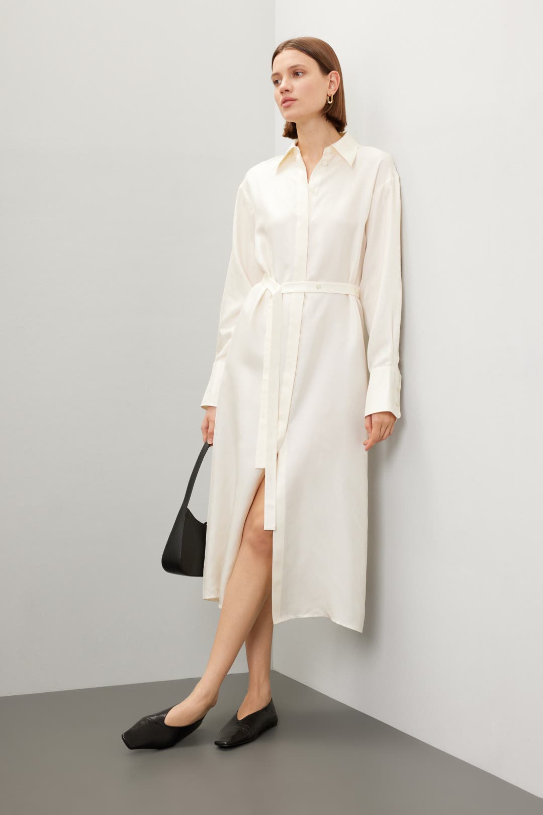 Silk Open Back Wrap Dress by Róhe | Rent the Runway
