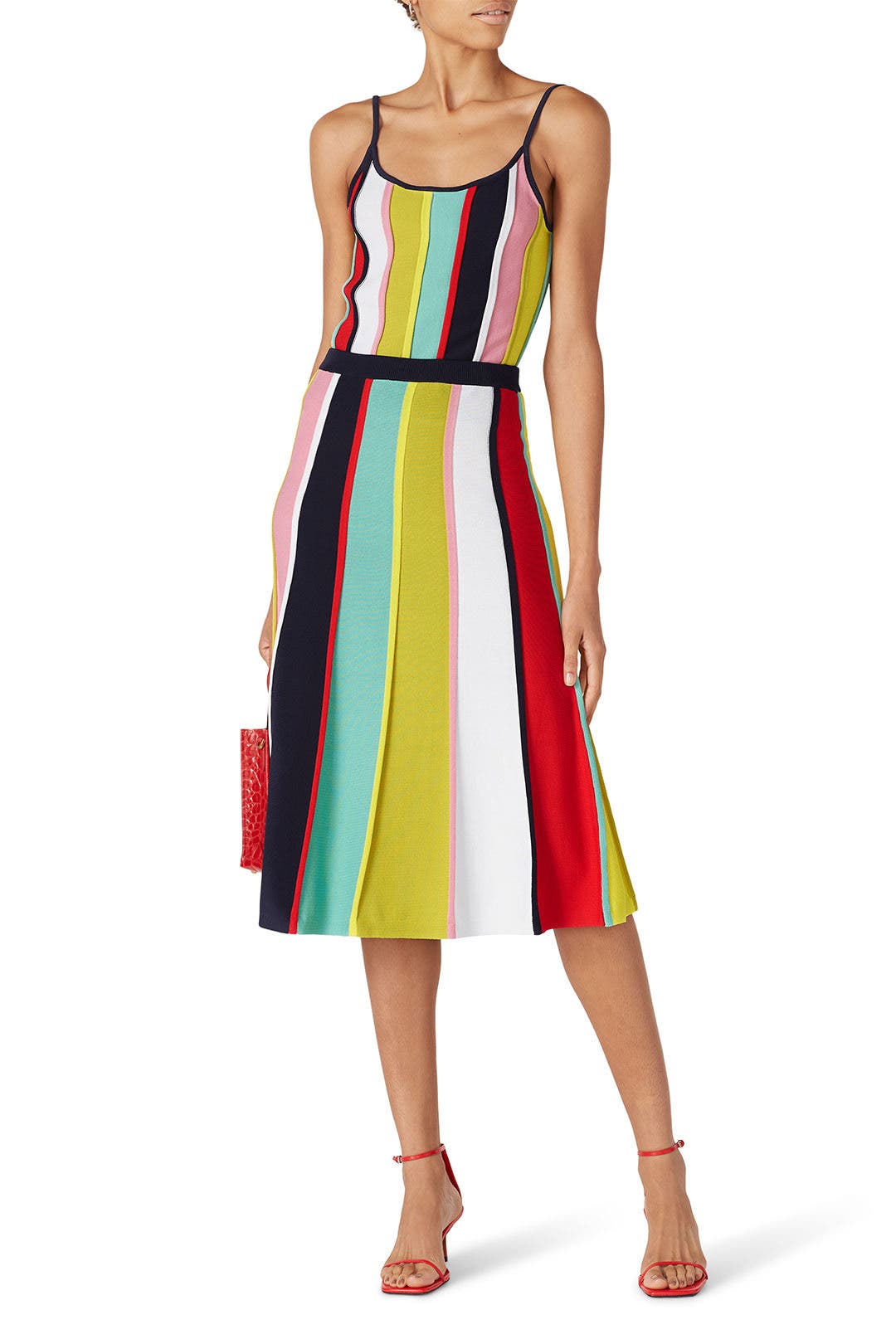 Multi Stripe Crop Tank by J.Crew | Rent the Runway