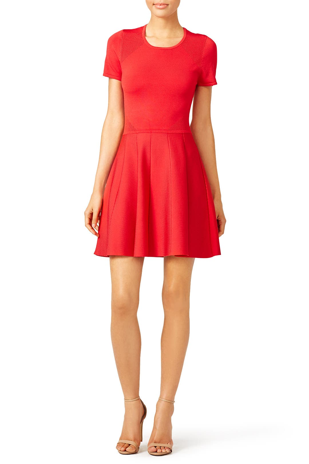 Red Trace Knit Dress by Parker | Rent the Runway