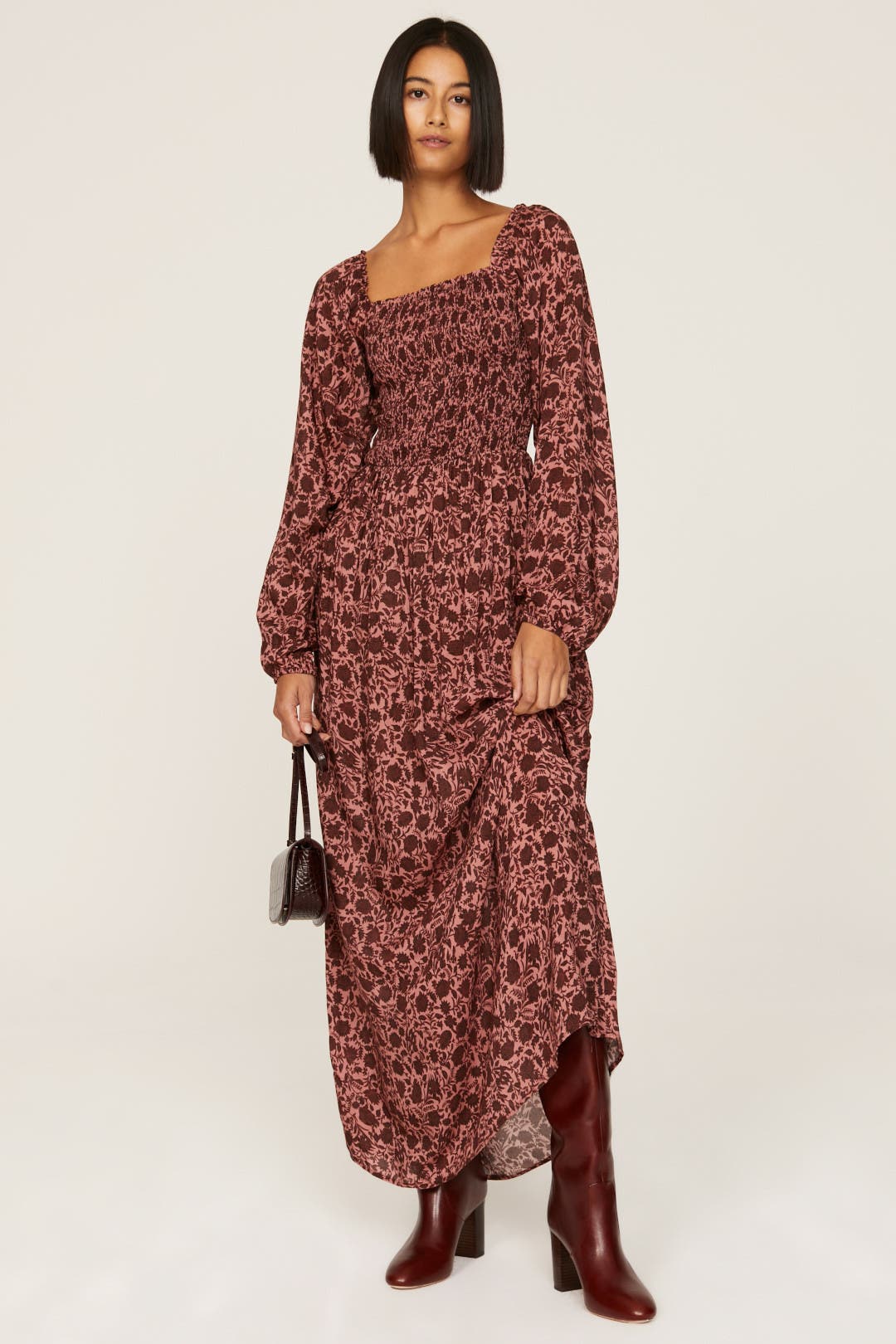 Susanna Smocked Dress by FAHERTY BRAND | Rent the Runway