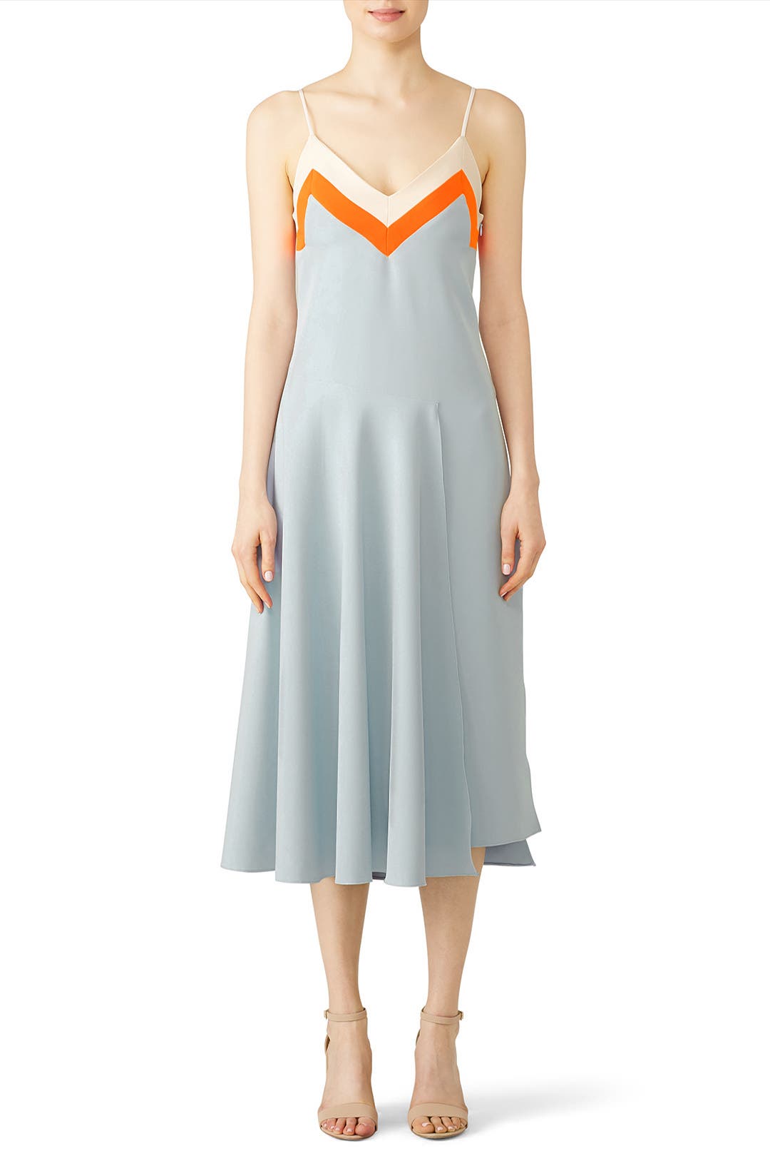 Cloud Colorblock Midi Dress by Milly | Rent the Runway