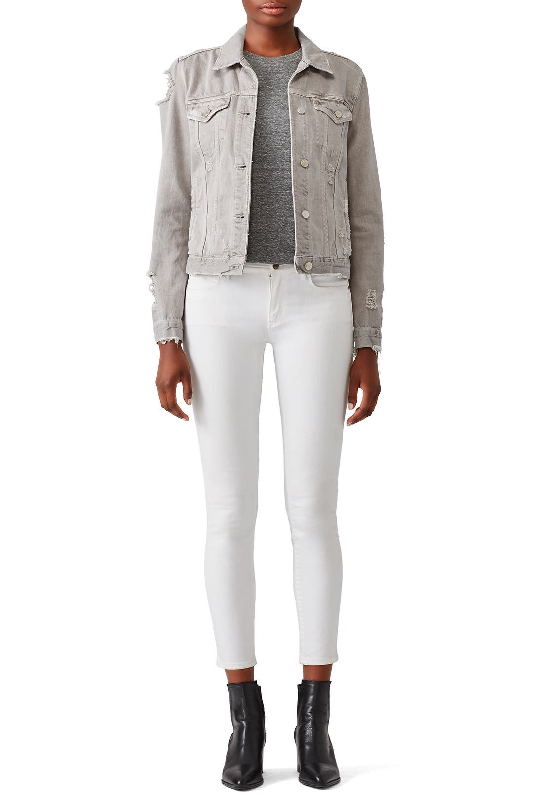 Pale Ash Slim Jacket by J BRAND | Rent the Runway