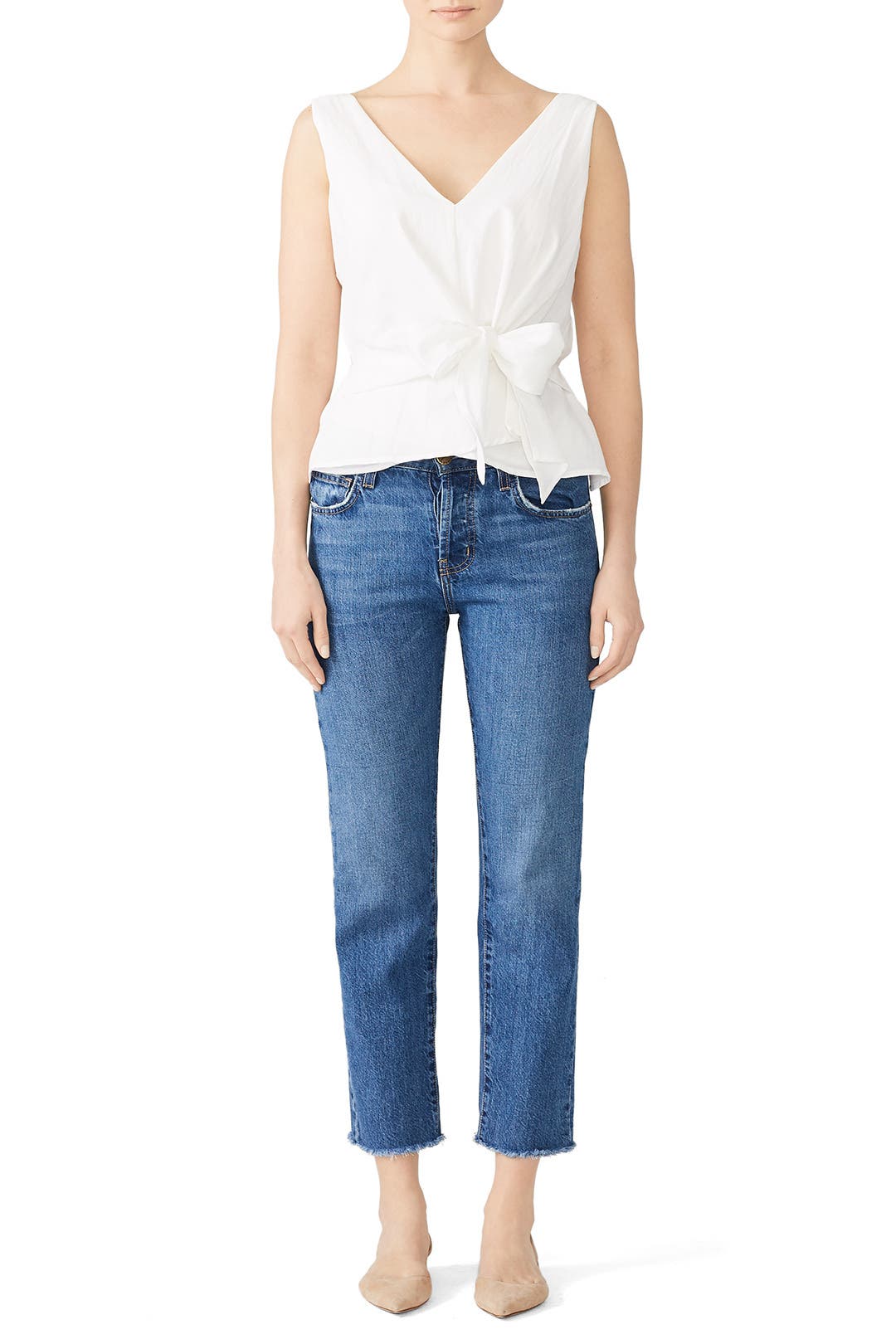 Landra Tie Front Top by Adelyn Rae | Rent the Runway