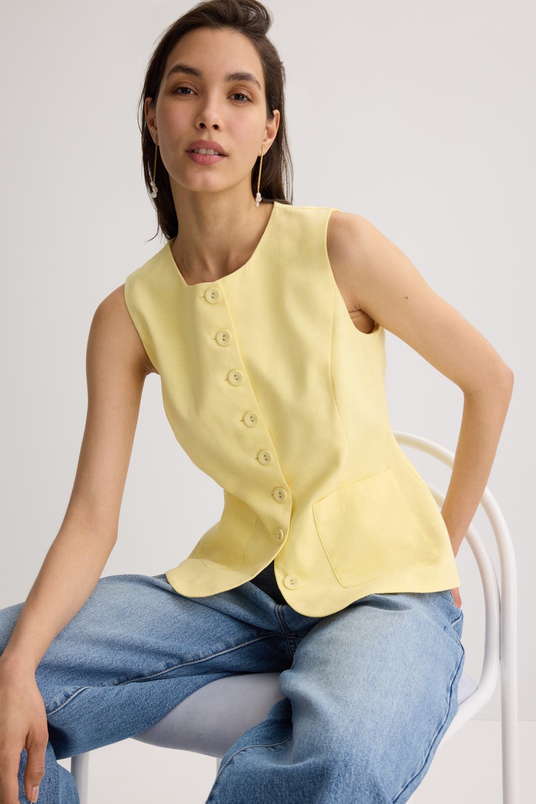 Linen Long Top by Endless Rose | Rent the Runway