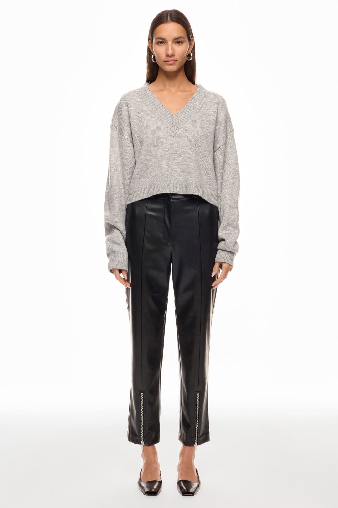 Zipper Hem Faux Leather Pants by Derek Lam 10 Crosby x RTR | Rent the ...
