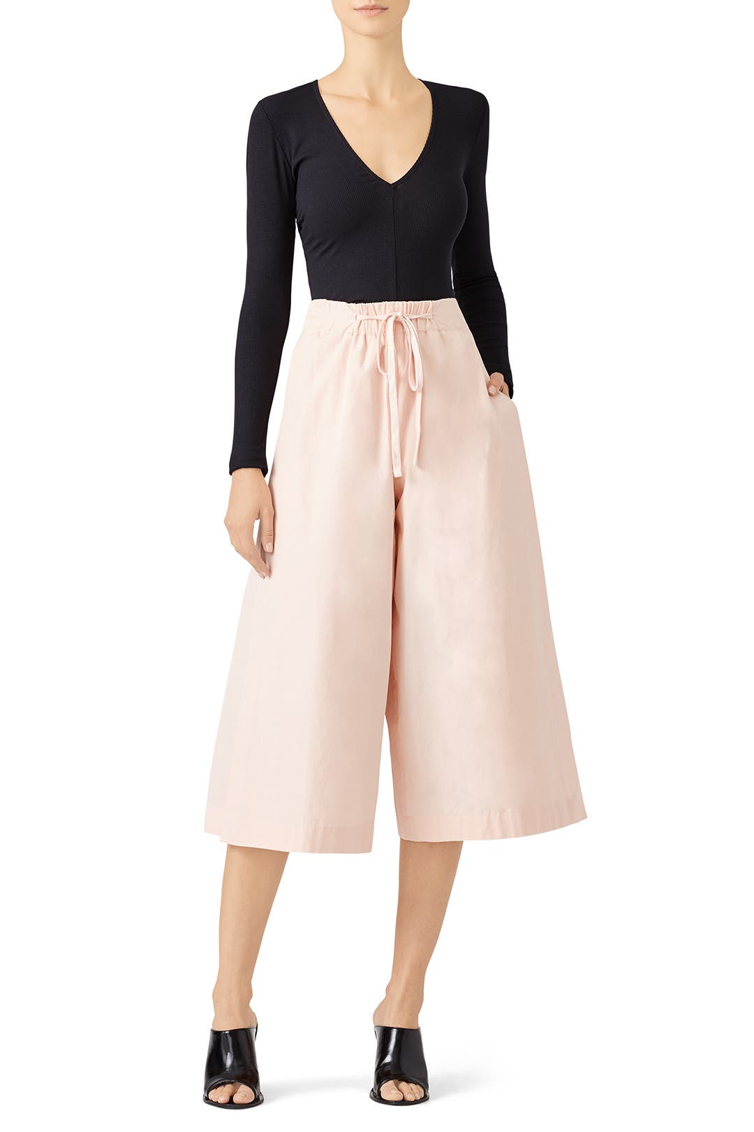 Pink Side Slit Culottes by VINCE. | Rent the Runway