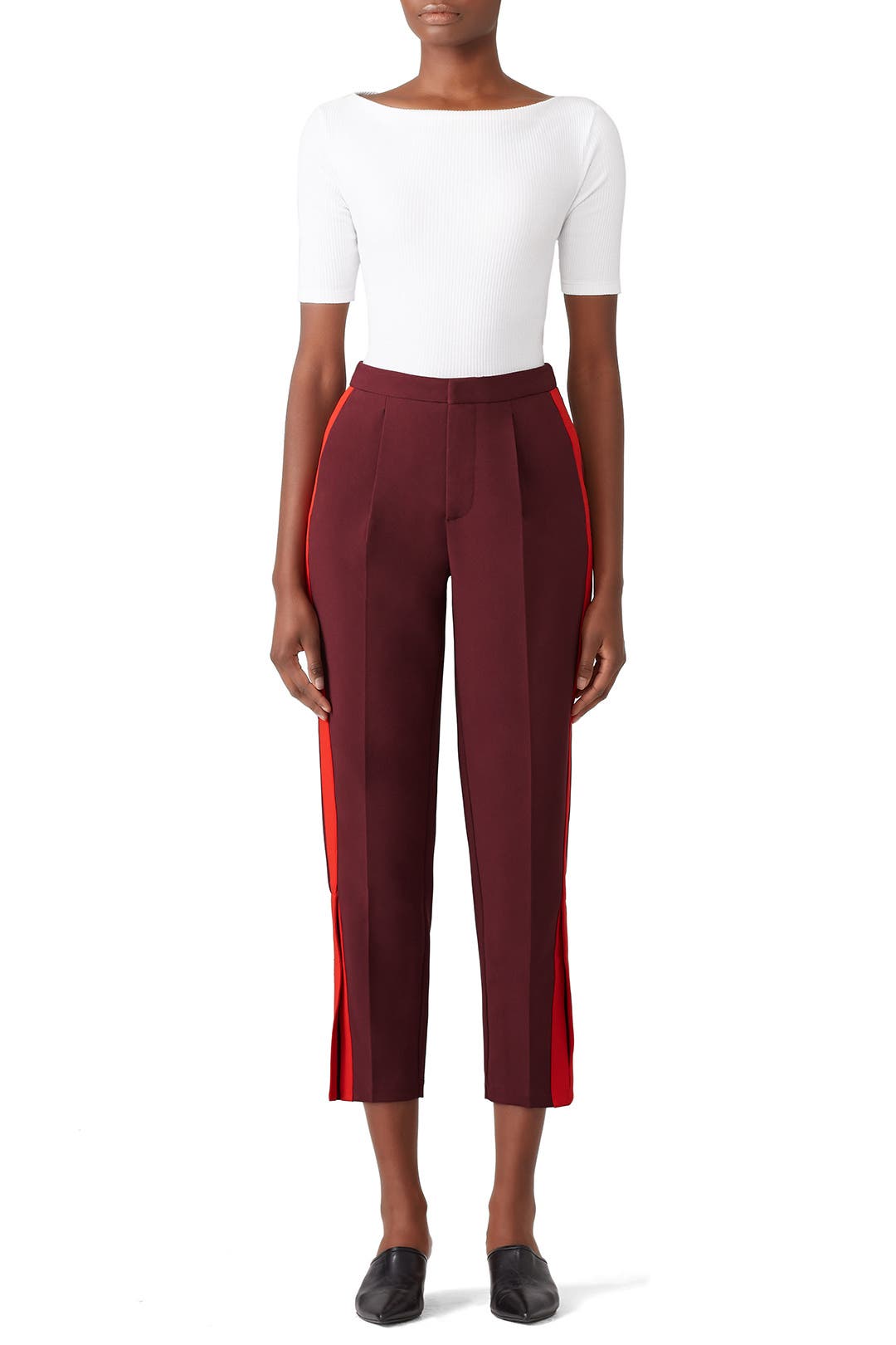 Red Abigail Trousers by Habitual for $22 | Rent the Runway