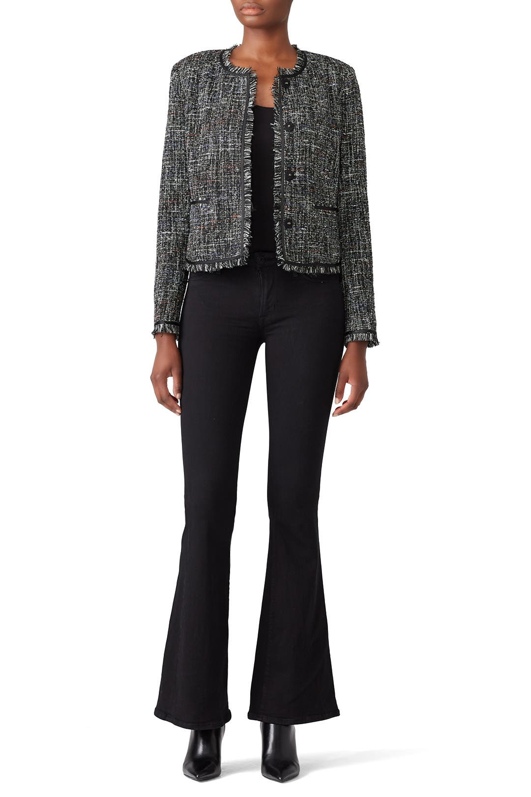 Tati Tweed Fringe Jacket by Greylin | Rent the Runway