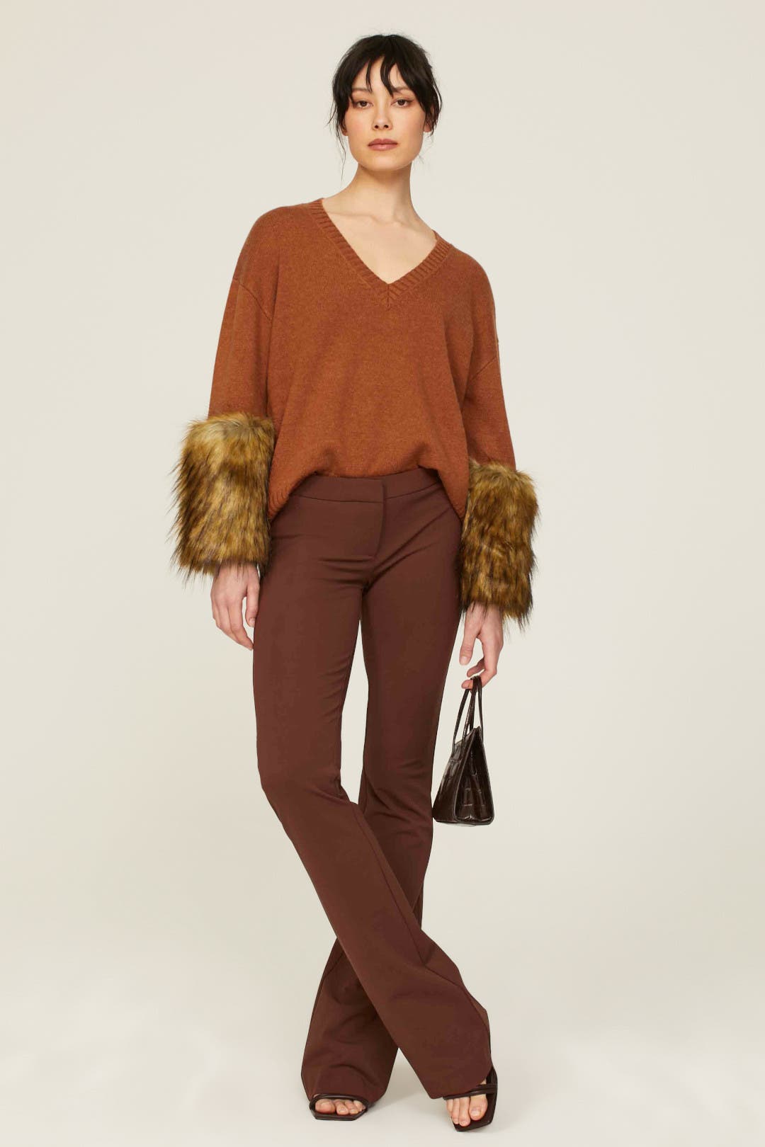 Cashmere Faux Fur Sweater by NAADAM | Rent the Runway