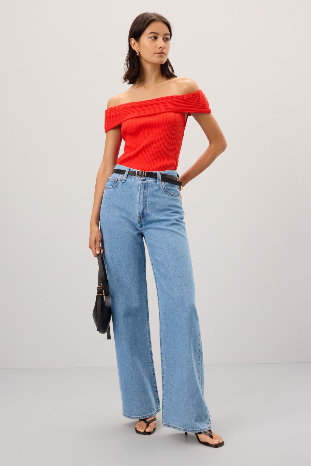 Ribbed Off The Shoulder Top by Madewell | Rent the Runway