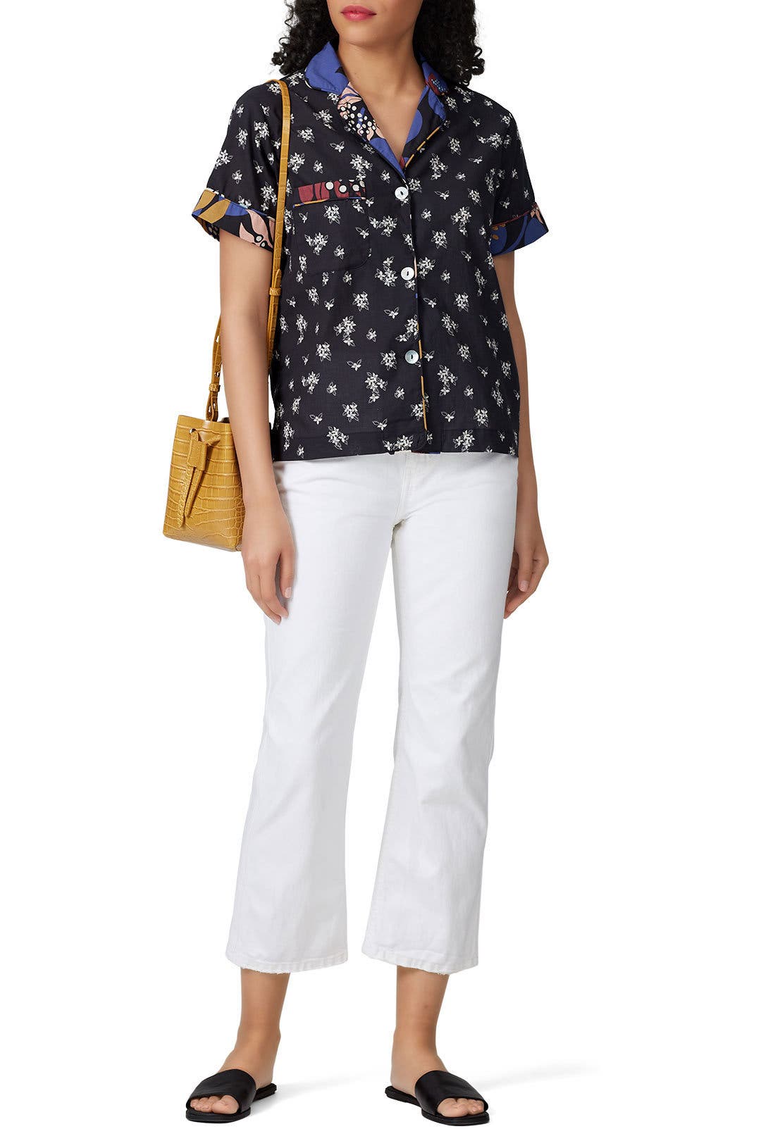 Floral Button Down Top by Warm | Rent the Runway