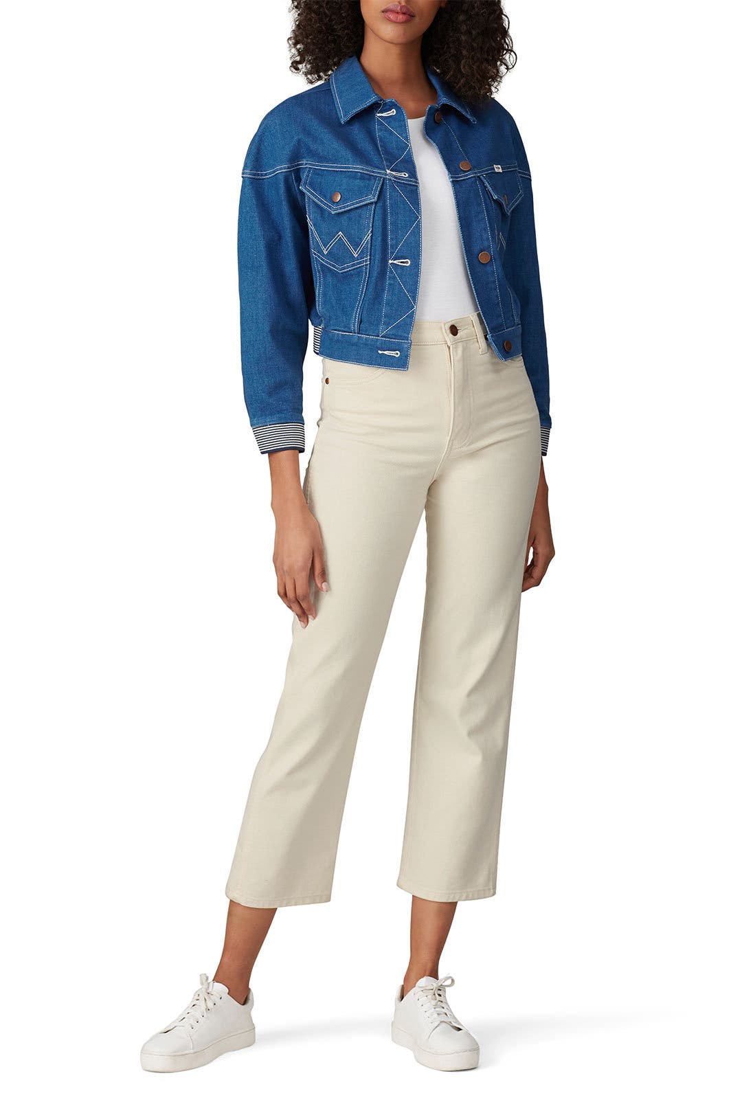 Denim Crop Sport Jacket by WRANGLER | Rent the Runway