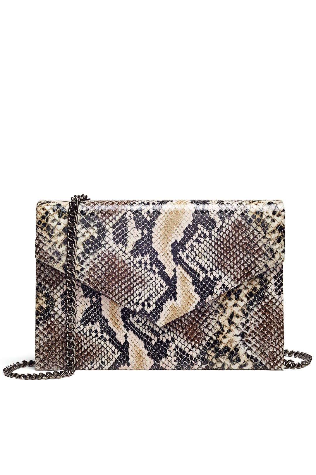 Natural Python Clutch by Inge Christopher | Rent the Runway