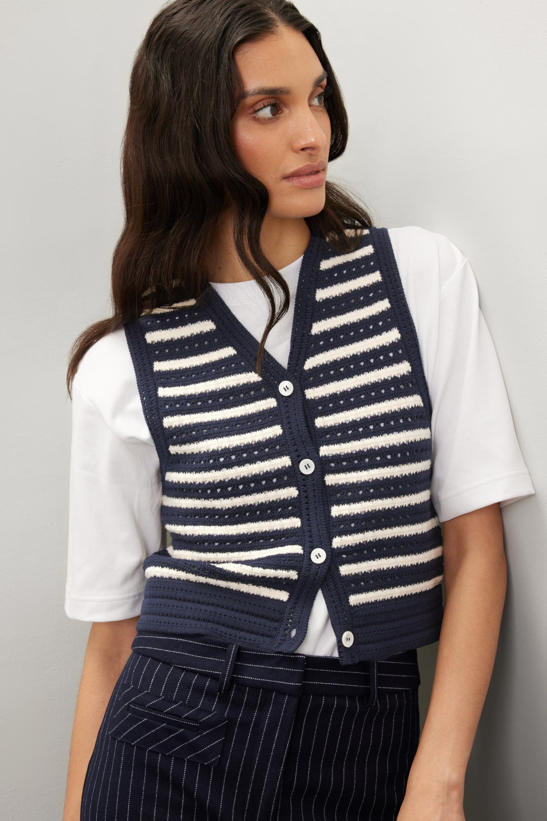 Open Crochet Vest by DUNST | Rent the Runway