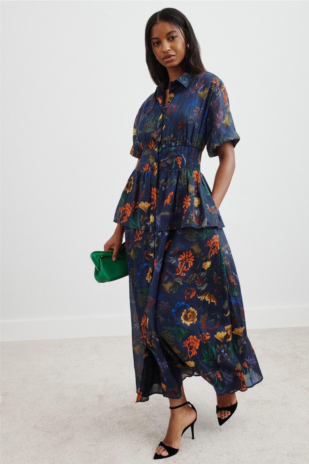 Blue Boogie Woogie Bugle Boy Dress by Rosie Assoulin | Rent the Runway
