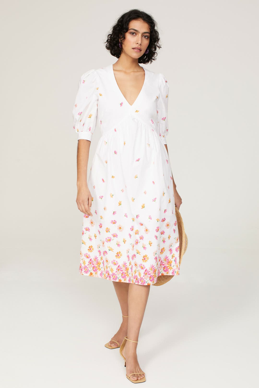 Floral Gathered Dress by ARIAS NEW YORK | Rent the Runway