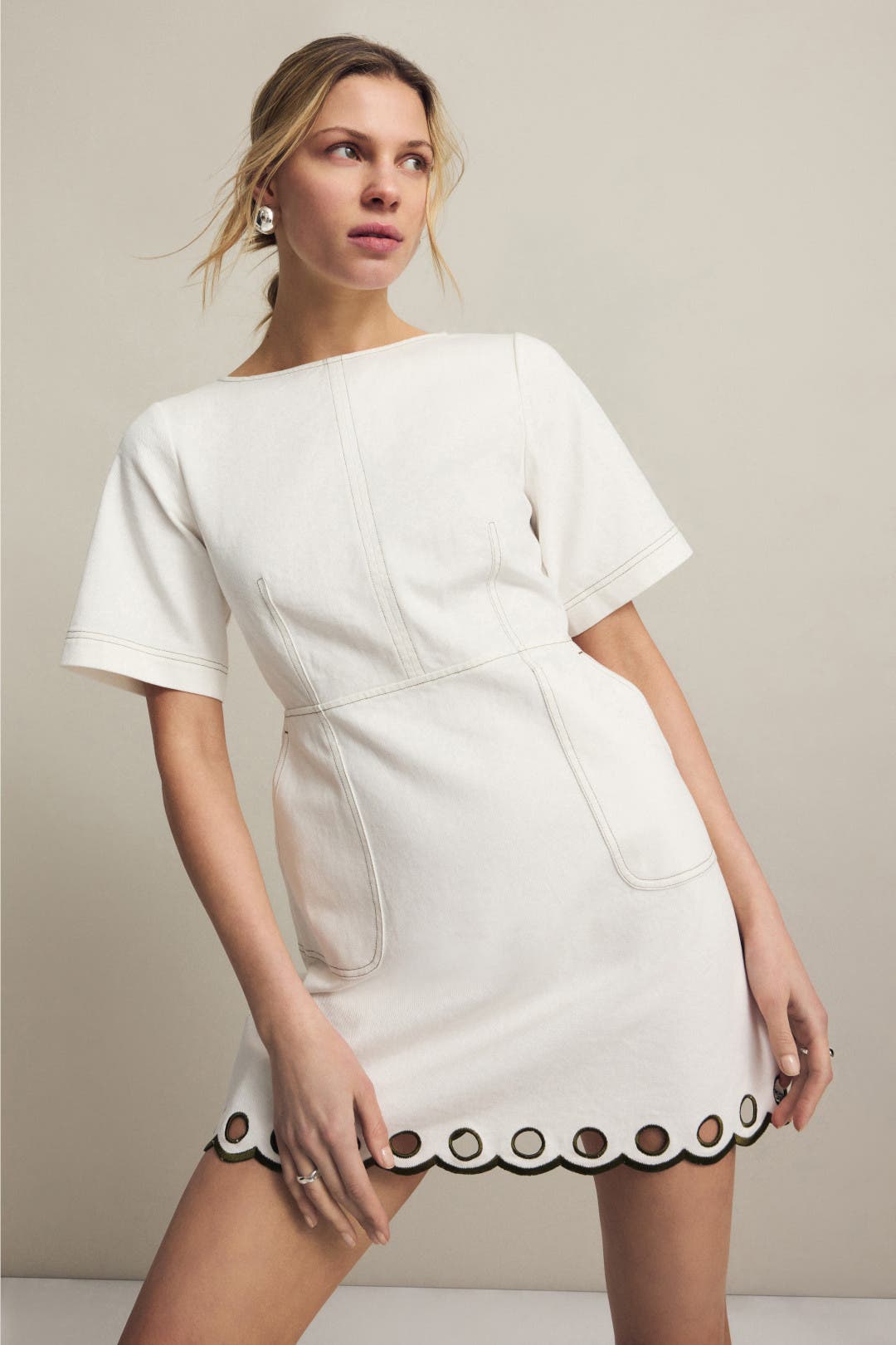 Scalloped Hem Mini Dress by Jason Wu x RTR | Rent the Runway