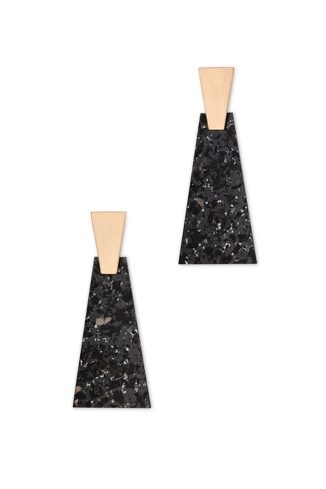 Black Granite Collins Statement Earrings by Kendra Scott for $55 | Rent the Runway