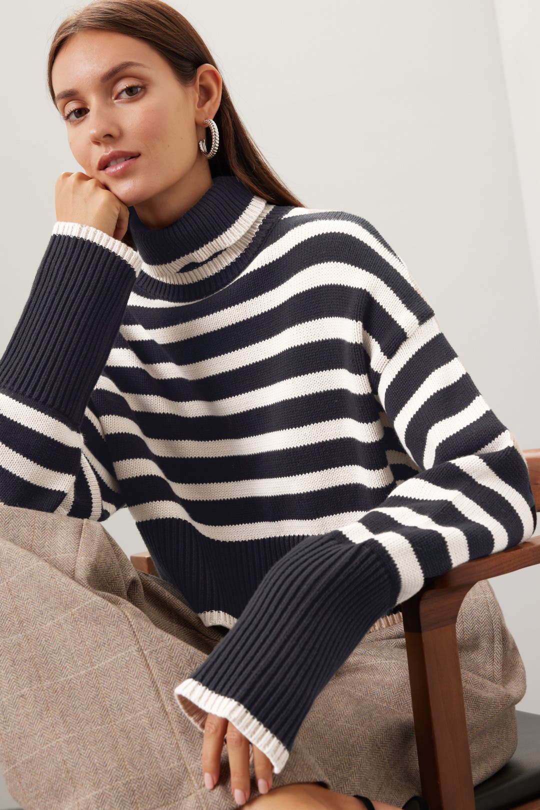 Cropped Sailor Sweater by Denimist | Rent the Runway
