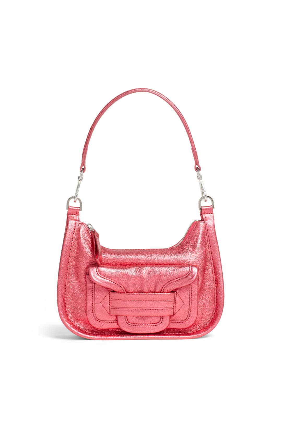 Pink Metallic Alpha Bag by PIERRE HARDY | Rent the Runway
