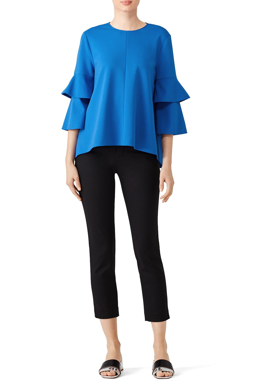 Elbe Blue Top by Tibi | Rent the Runway