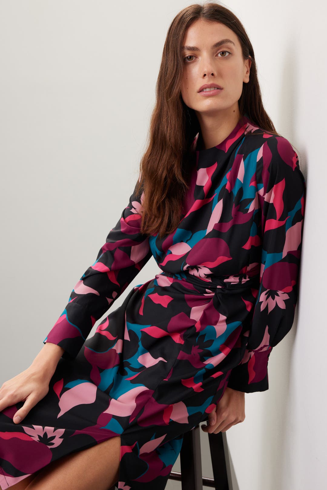 Knot Detail Midi Dress by Donna Morgan | Rent the Runway