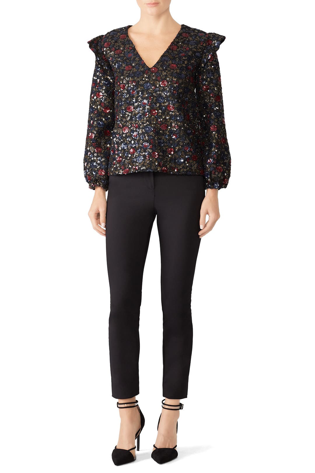 Spangled Floral Blake Top by Hunter Bell | Rent the Runway