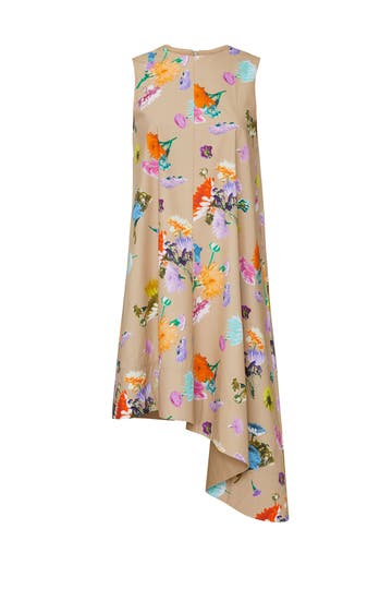 TIBI White Multi-Color Floral Dress Size Small - munimoro.gob.pe