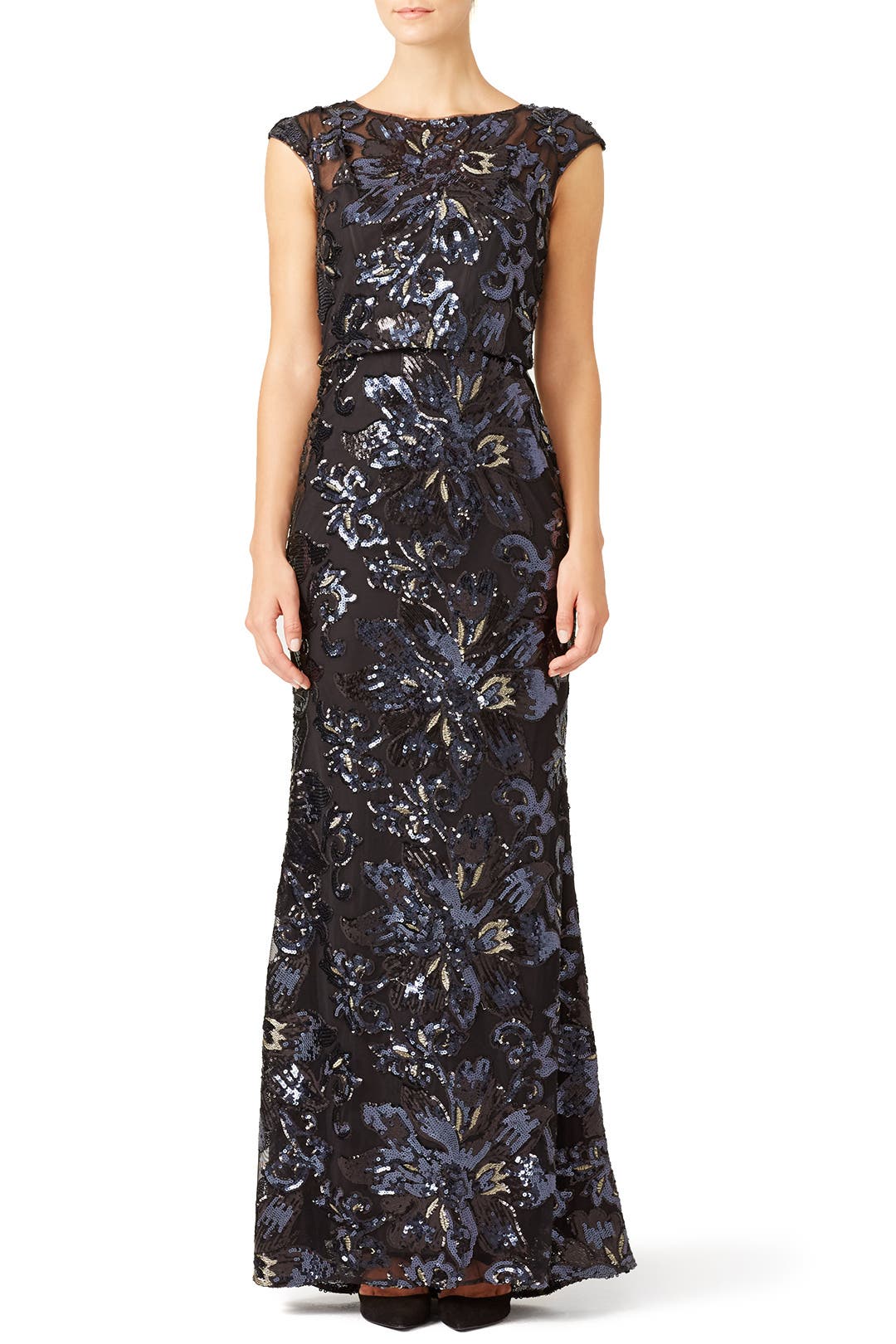 Midnight Swirl Gown by Badgley Mischka | Rent the Runway